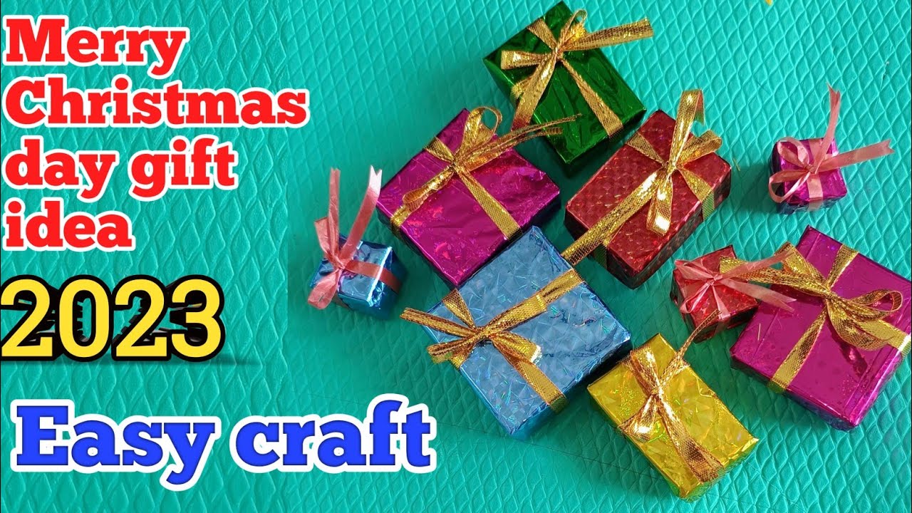 Merry Christmas gift ideas / mini Christmas gift 🎁 box / easy craft ...