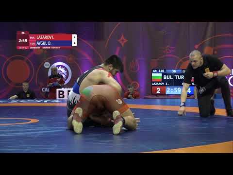 Qual. GR - 110 kg: I. LAZAROV (BUL) v. O. AYGUL (TUR)