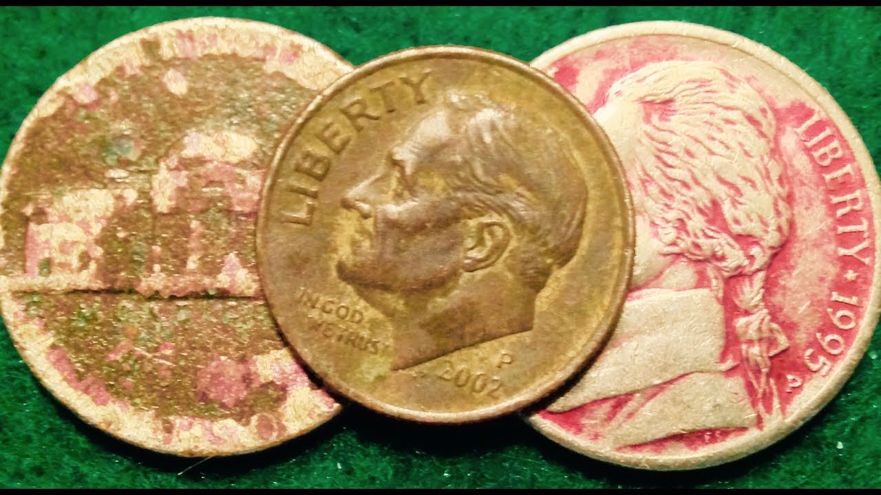 Unbelievably Damaged Red And Black Coin Discoveries - YouTube