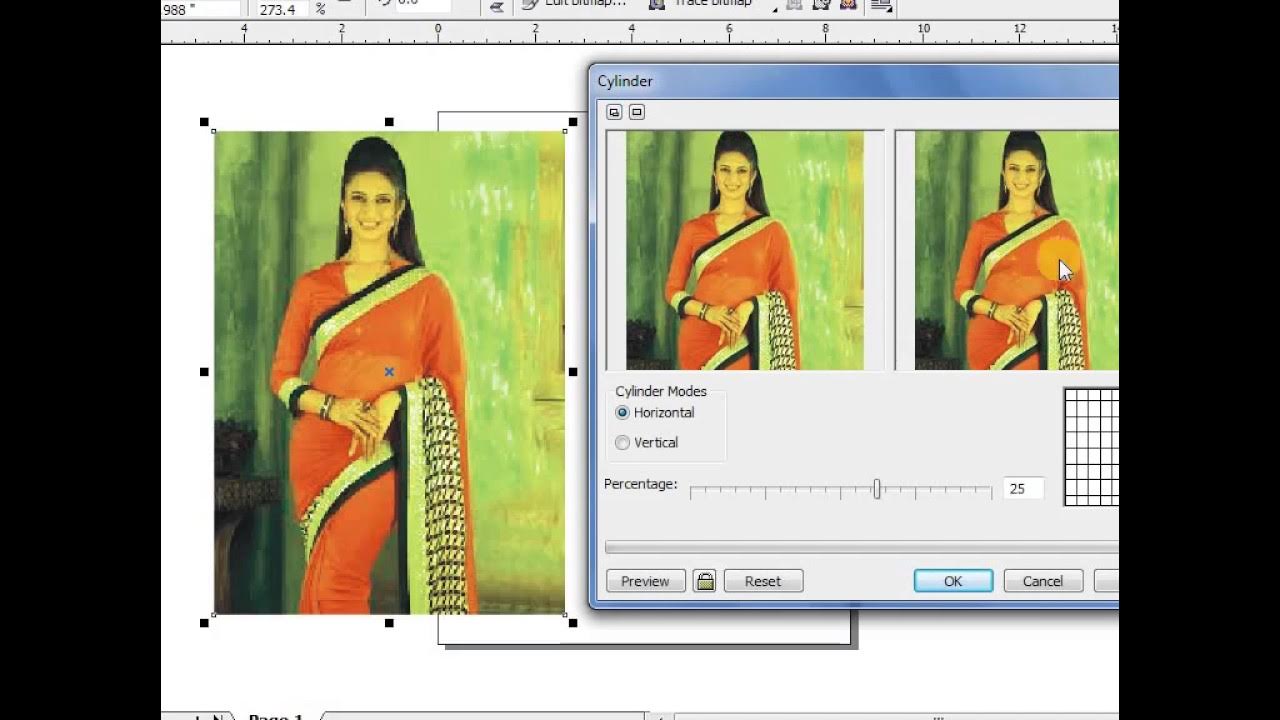 Bitmap Menu Part 2 in Corel Draw/ how to change image effect - YouTube