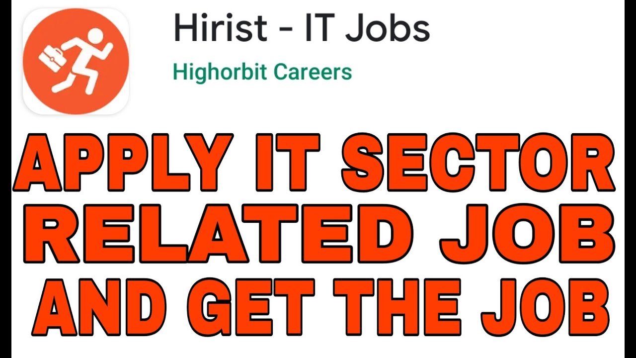 Find IT AND TECH RELATED JOB THROUGH HIRIST APP - YouTube