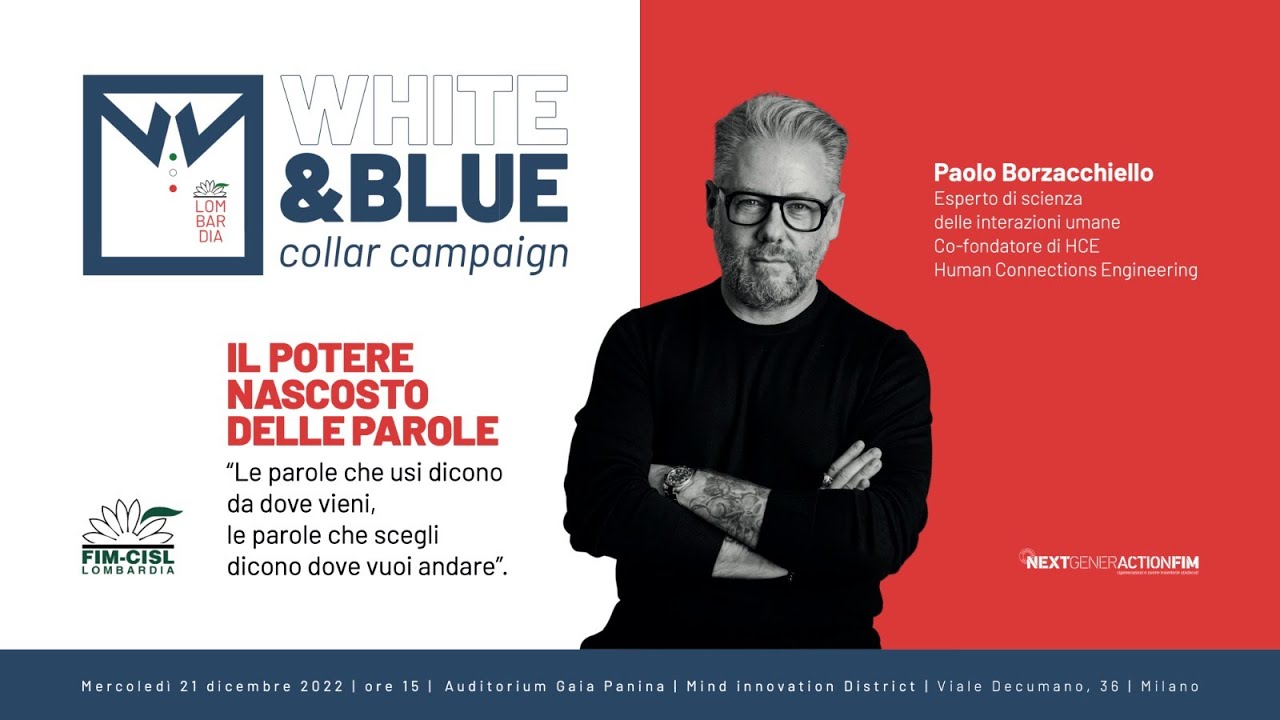 PAOLO BORZACCHIELLO, il potere nascosto delle parole. WHITE&BLUE COLLAR ...