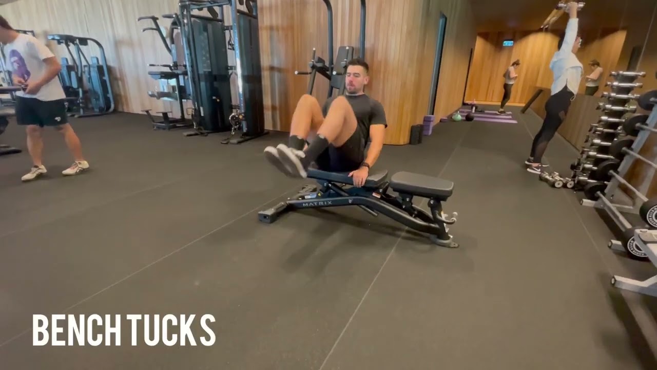Bench Tuck Up - YouTube