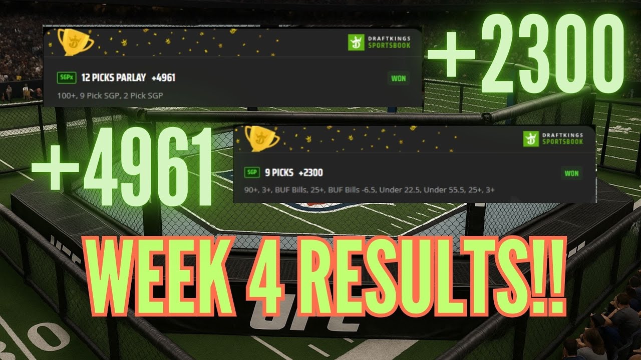 🔥UFC + NFL Week 4 SHOCKERS + MASSIVE Parlay CASHES 💰 (Full Results ...