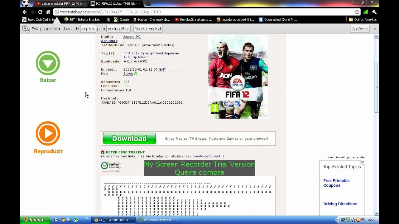 baixar fifa 12 pc torrent - YouTube
