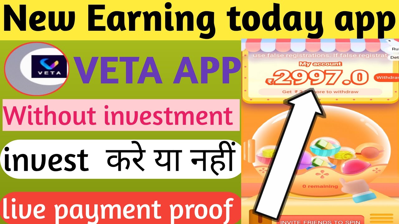 Veta new Earning today app || Veta App se Paisa kaise kamaye || Veta ...
