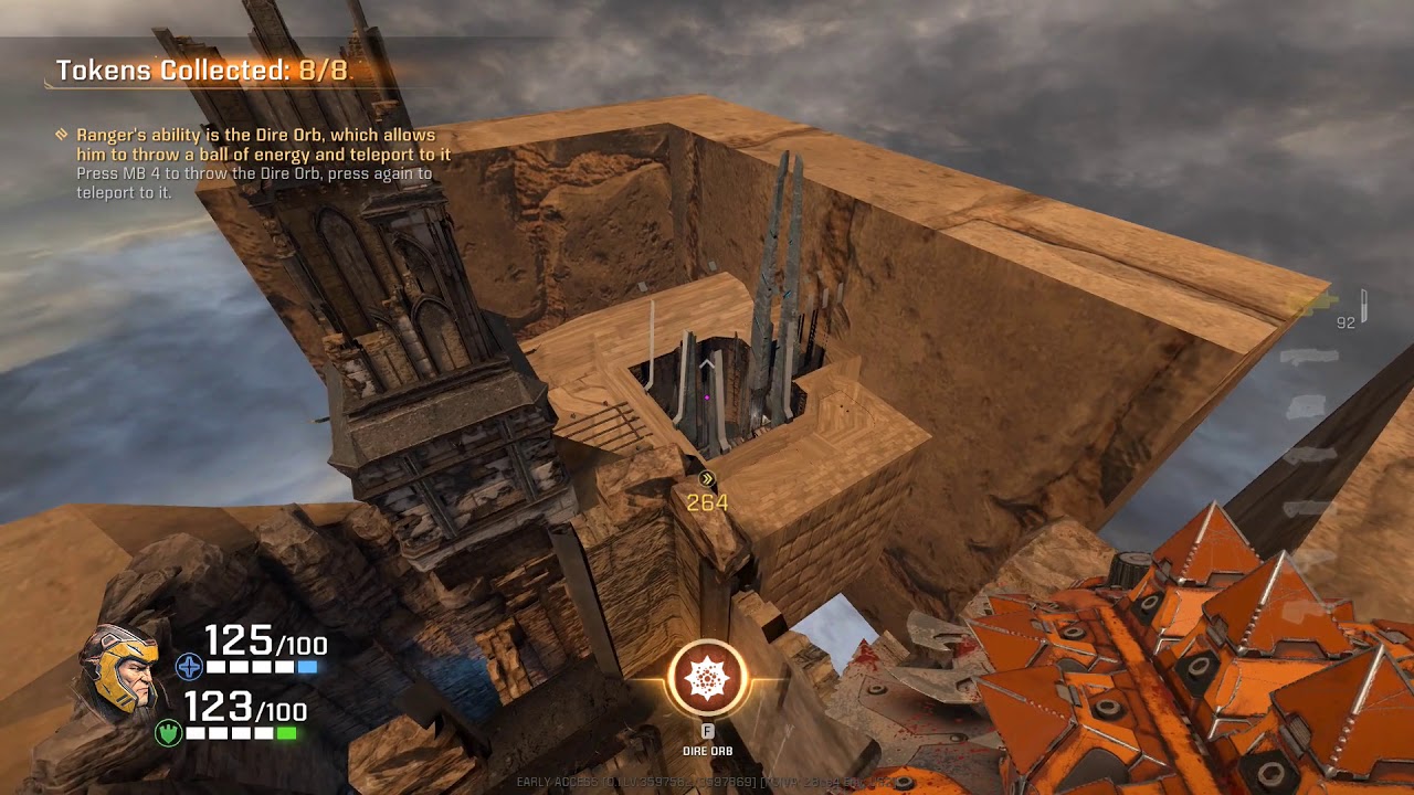 Quake Champions - Getting outside the map in Tutorial - YouTube