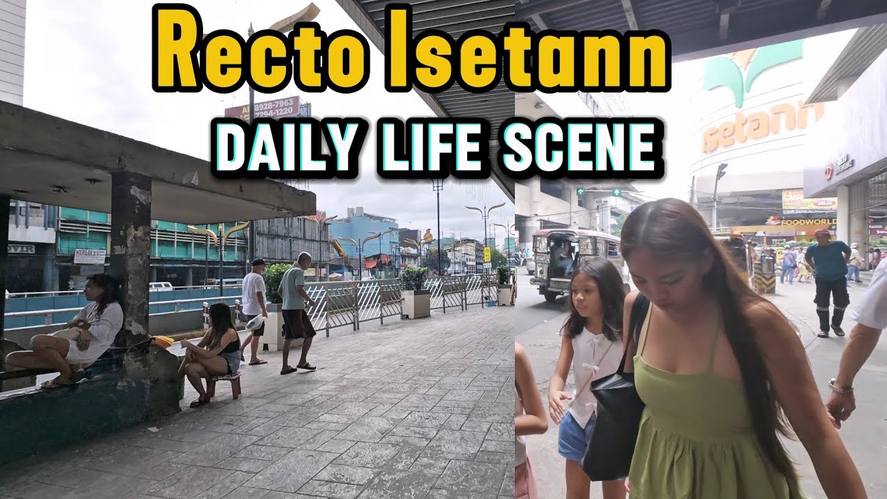 Recto Isetann Manila Daily Life Scene, Walking Tour [4K] - YouTube