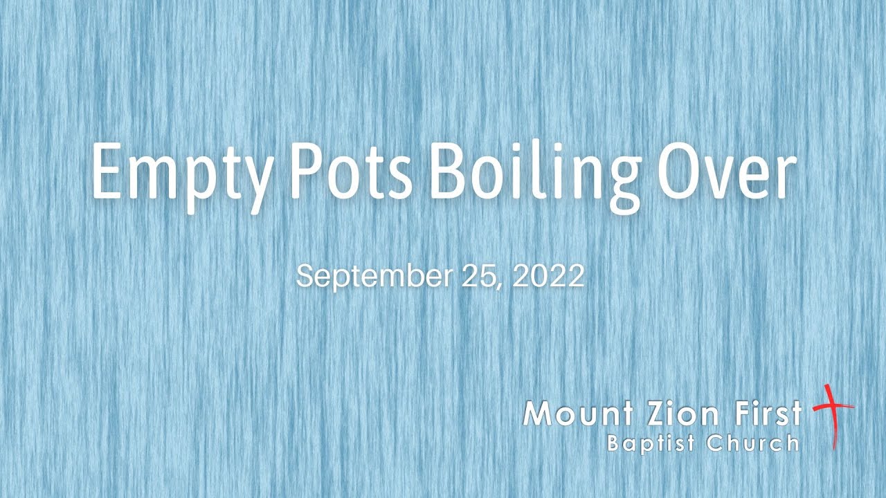 Empty Pots Boiling Over - YouTube