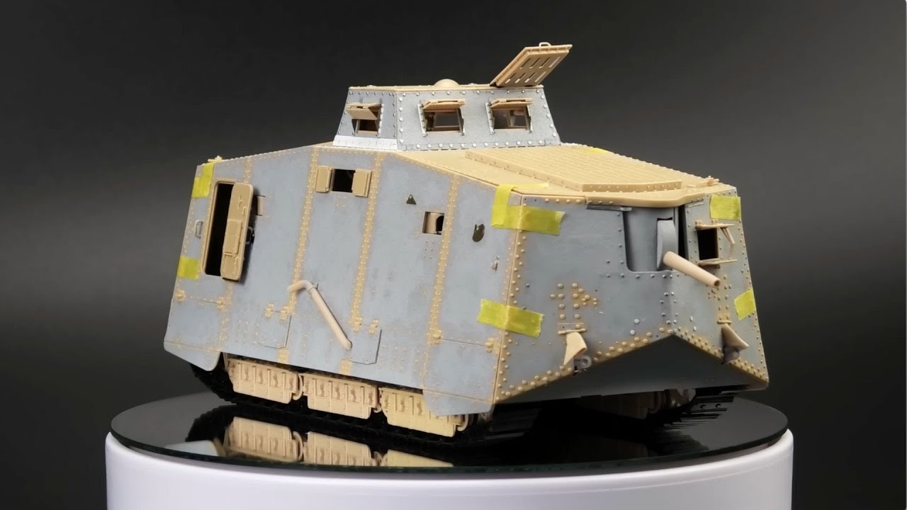 Нумо будувати німецький танк Першої світової із повним інтер'єром! (A7V ...