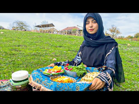 Persian Eggplant Roasted Omelet Recipe | Mirza Ghassemi |with quick Spicy Pickled  Stuffed Eggplant