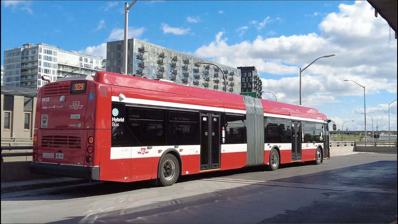 TTC 929 Dufferin Express Bus Ride #9438 from Glencairn Ave to Wilson ...