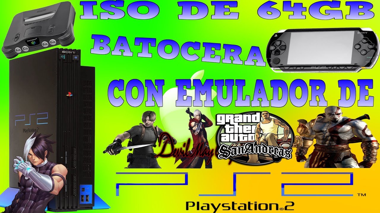 Imagen Batocera PC 64GB Con Emulador de PS2 Todo Configurado PLAY ...