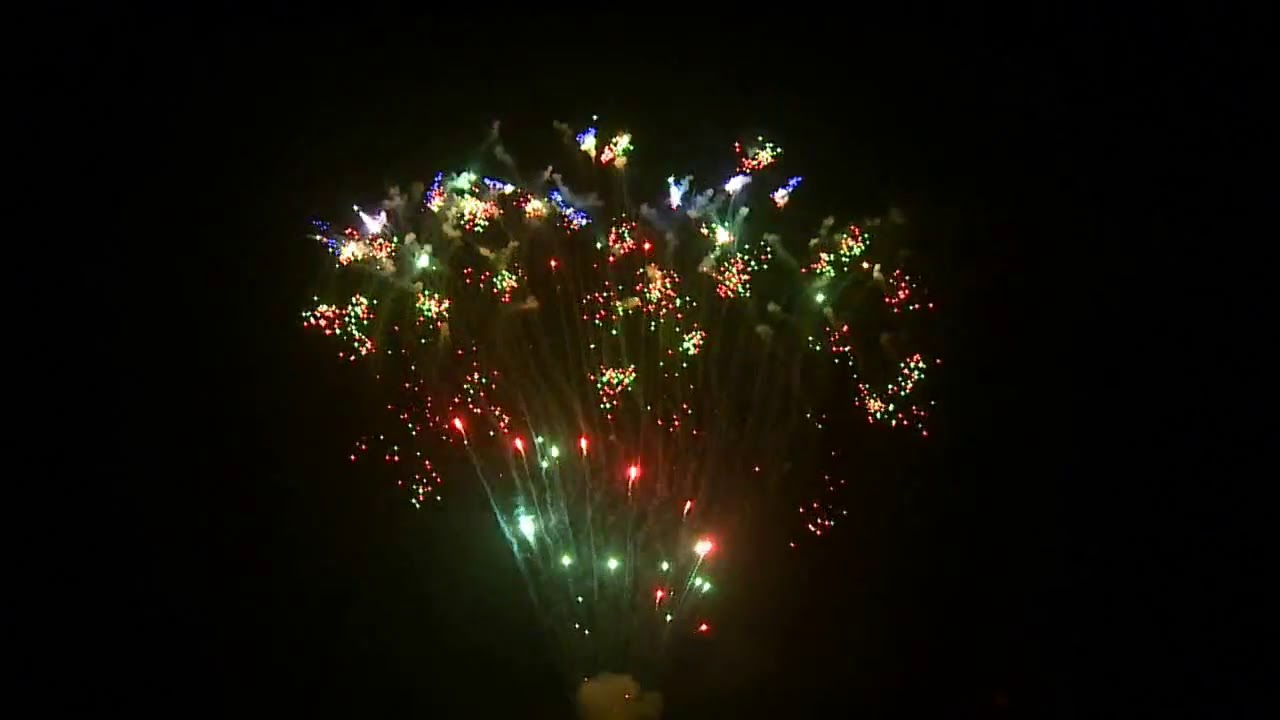 Red and Green Falling Leaves Firework Effect :) - YouTube