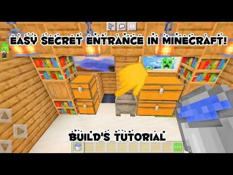 Easy Secret Entrance in Minecraft! tutorial #shorts - YouTube