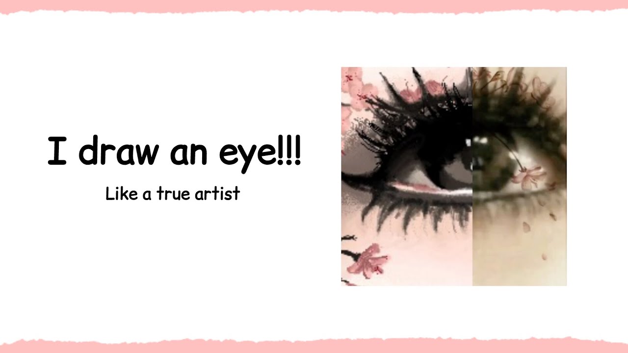 I DRAW AN EYE ON MS PAINT (FIRST TIME) - YouTube