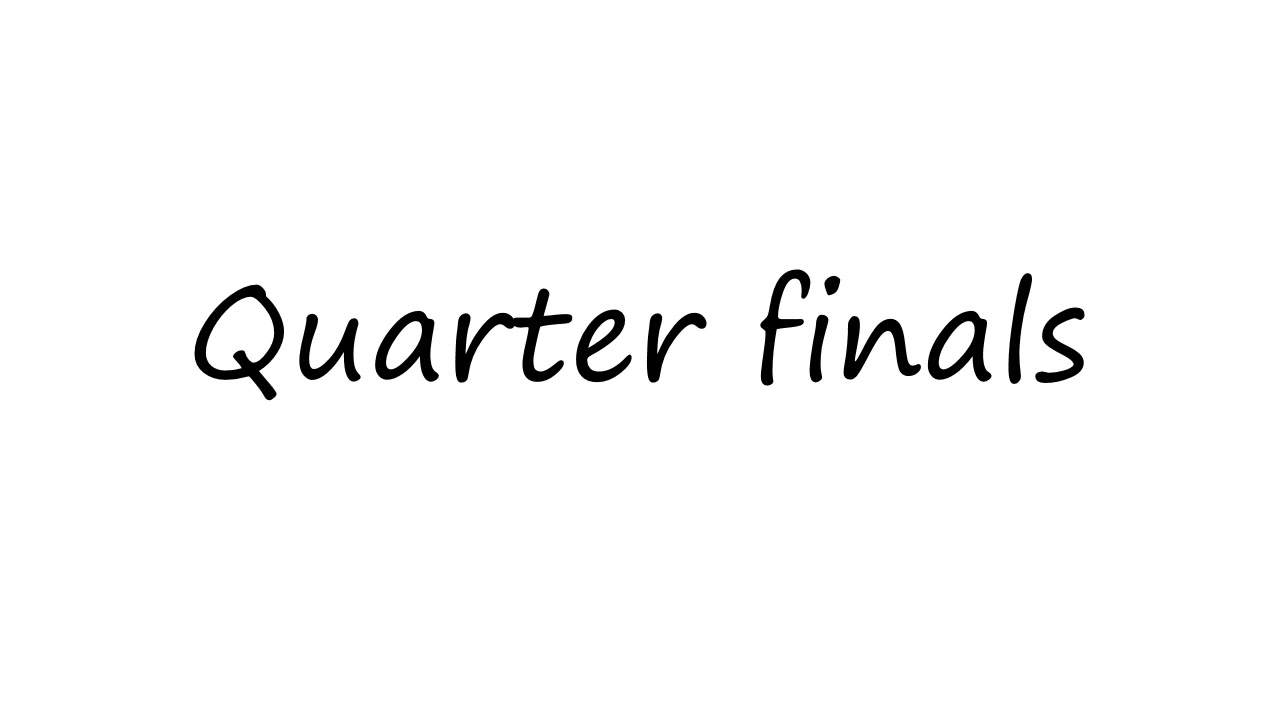 How to Pronounce Quarter finals? - YouTube