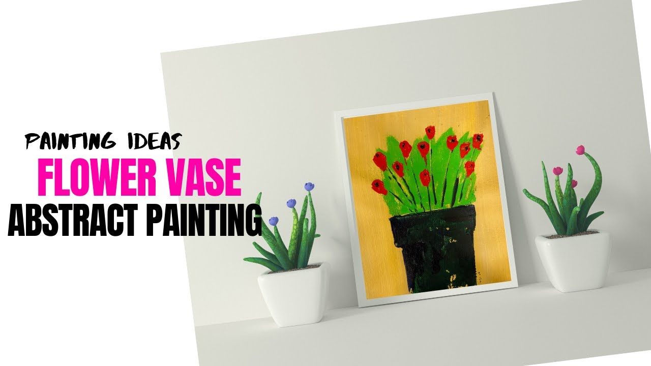 Simple Abstract Painting demo with Acrylic Paint | 17 - YouTube