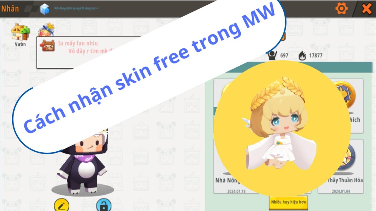 Cách Nhận SKin FREE trong Mini World - YouTube