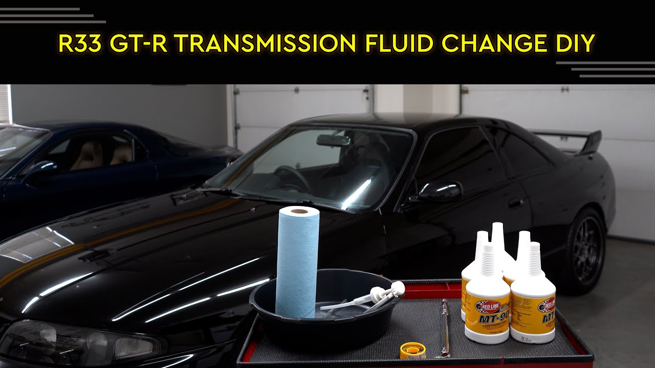 R33 GT-R Transmisson Fluid Change DIY - R33 Nissan Skyline - YouTube