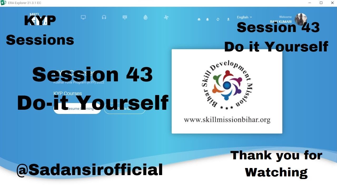 Do It Yourself Session 43 | #Do_it_Yourself_43-[Hindi] | Session 43 ...