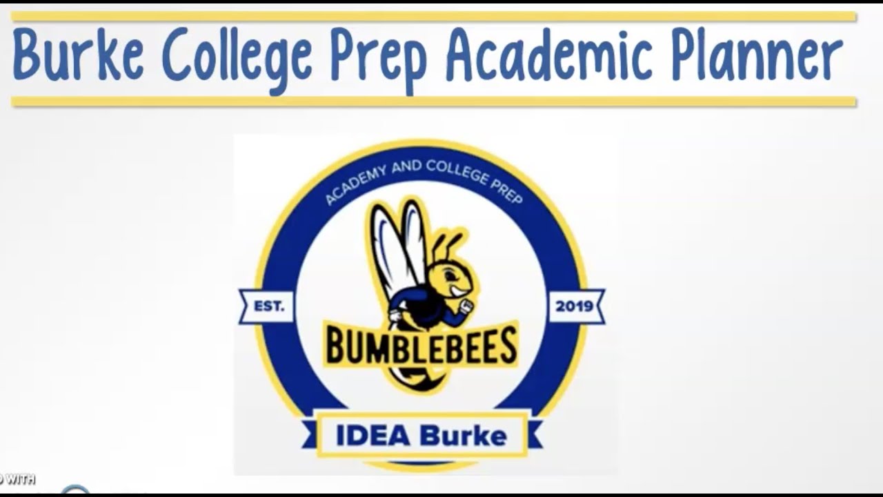 Burke College Prep Academic Planner - YouTube