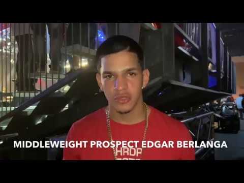 TOP RANK MIDDLEWEIGHT PROSPECT PUERTO RICAN EDGAR BERLANGA 11-0 ALL BY ...