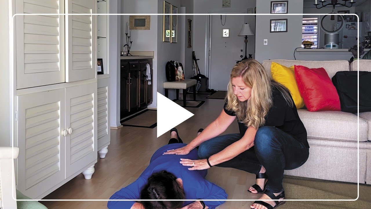 Caregiver Tutorial: Helping a loved one up from a fall - YouTube