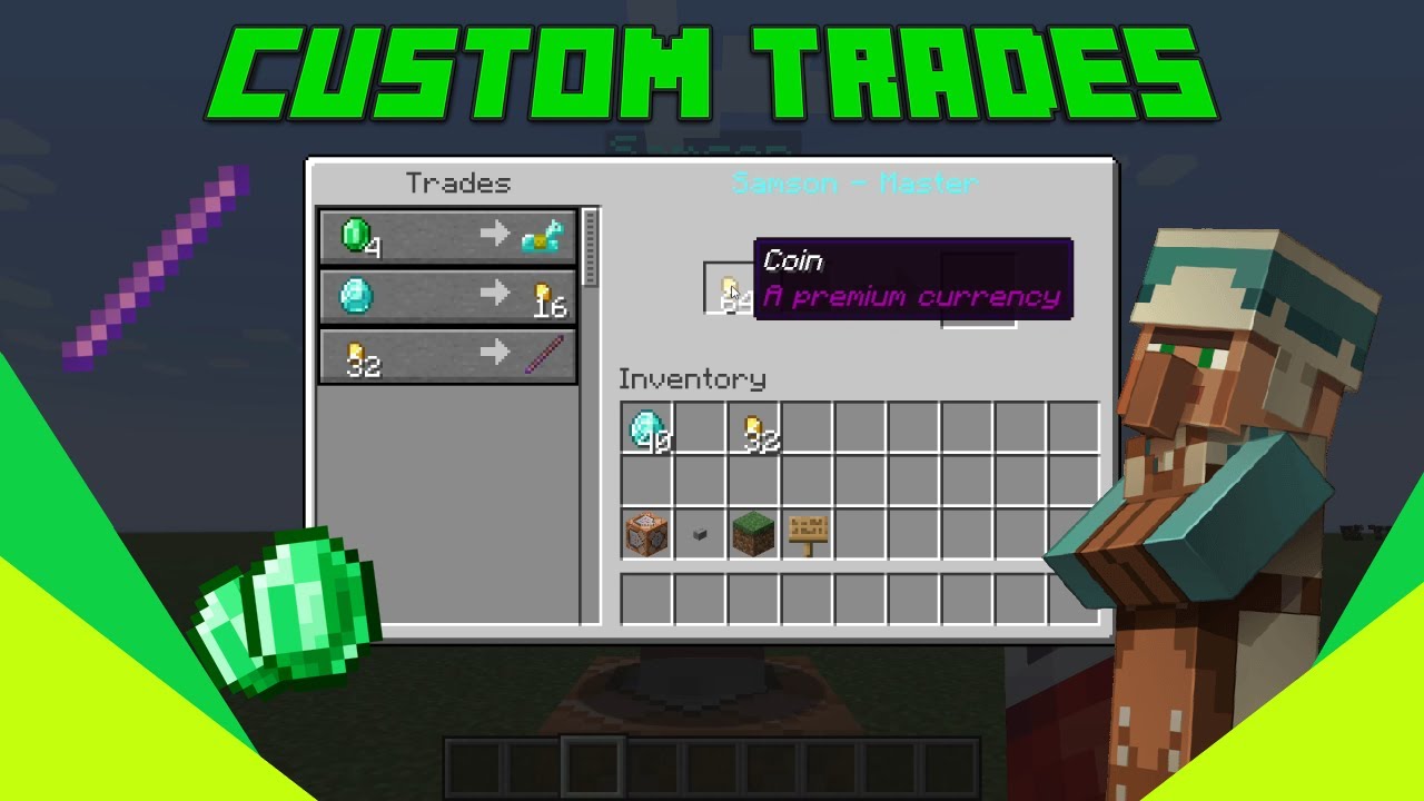 Setting up CUSTOM TRADES in Vanilla Minecraft 1.17! (Part 2) - YouTube