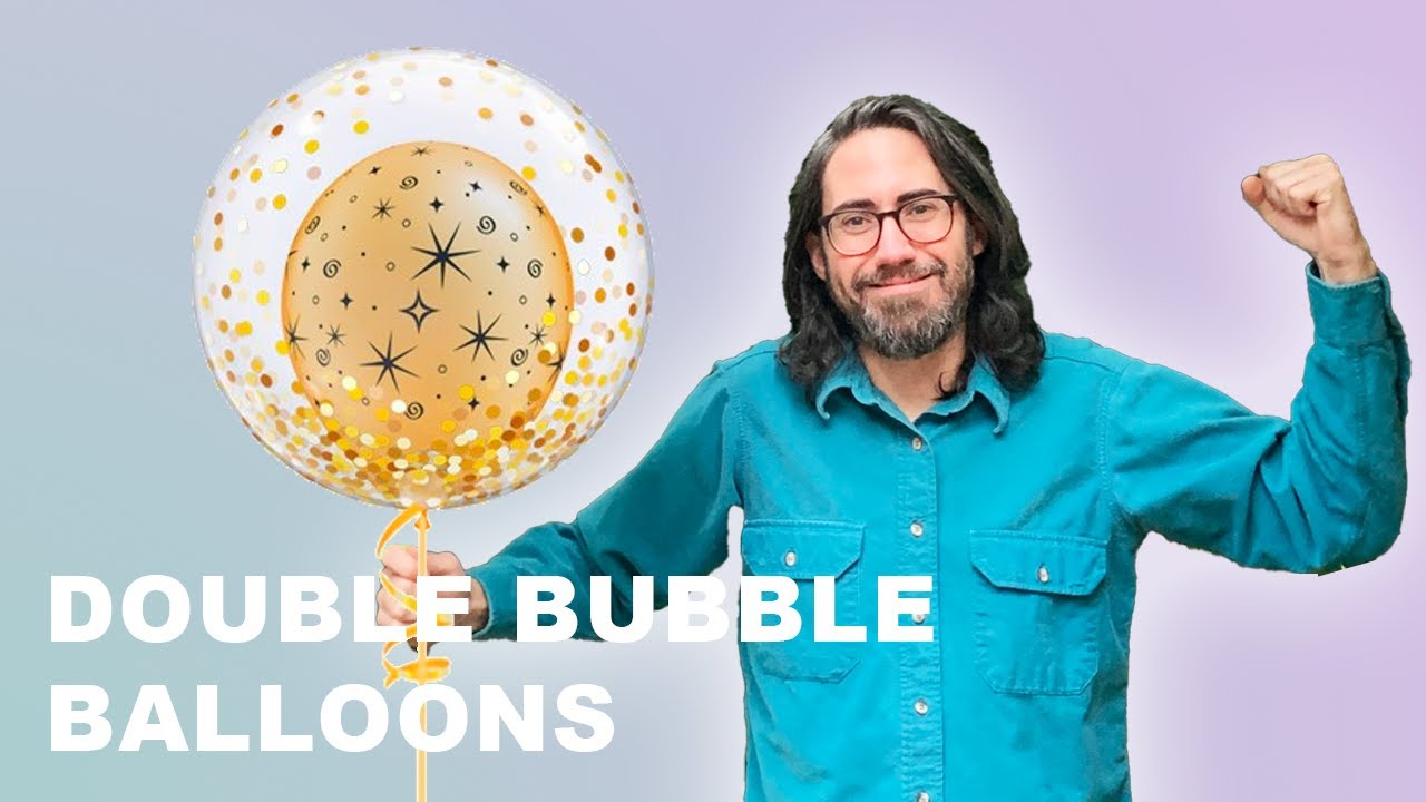 How to Inflate and Tie Double Bubble Balloons - YouTube