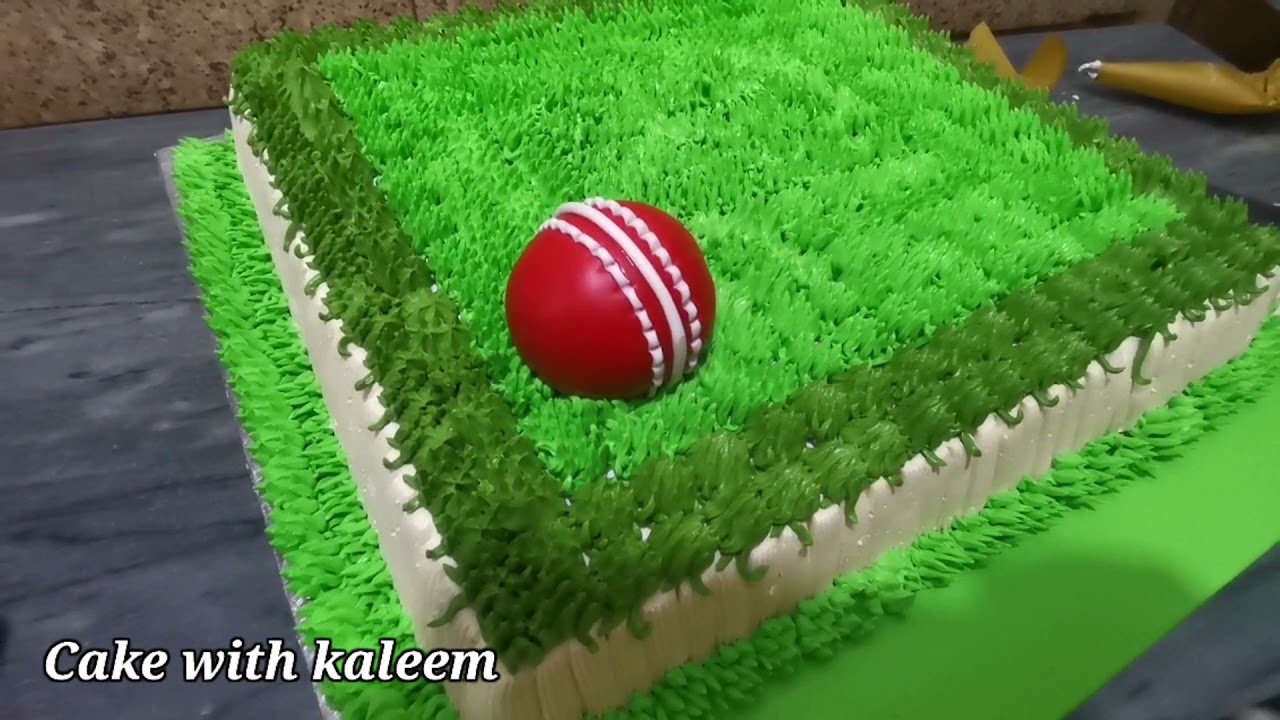 Cricket Bat And Ball Cake