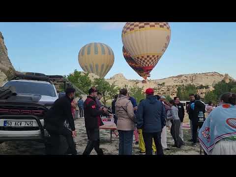 Ürgüp te Balonların Uçuş Anı