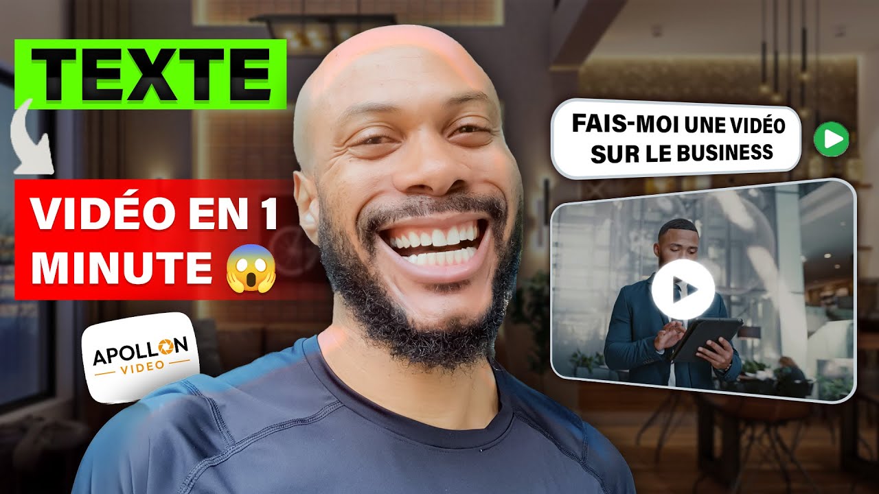 Comment convertir du texte en vidéo avec l'IA en 1 minute ! - YouTube