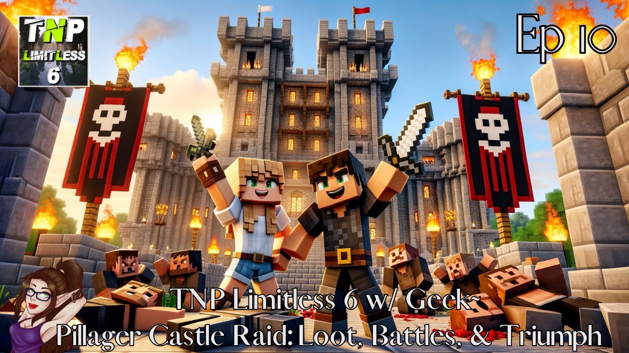 Minecraft Pillager Castle Raid: Loot, Battles, and Triumph ~ Ep 10 w ...