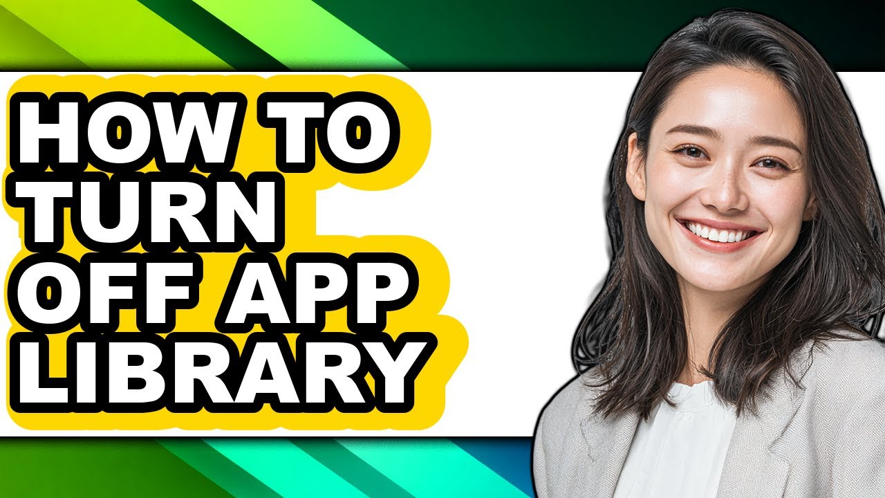 How to Turn Off App Library - Easy Guide - YouTube