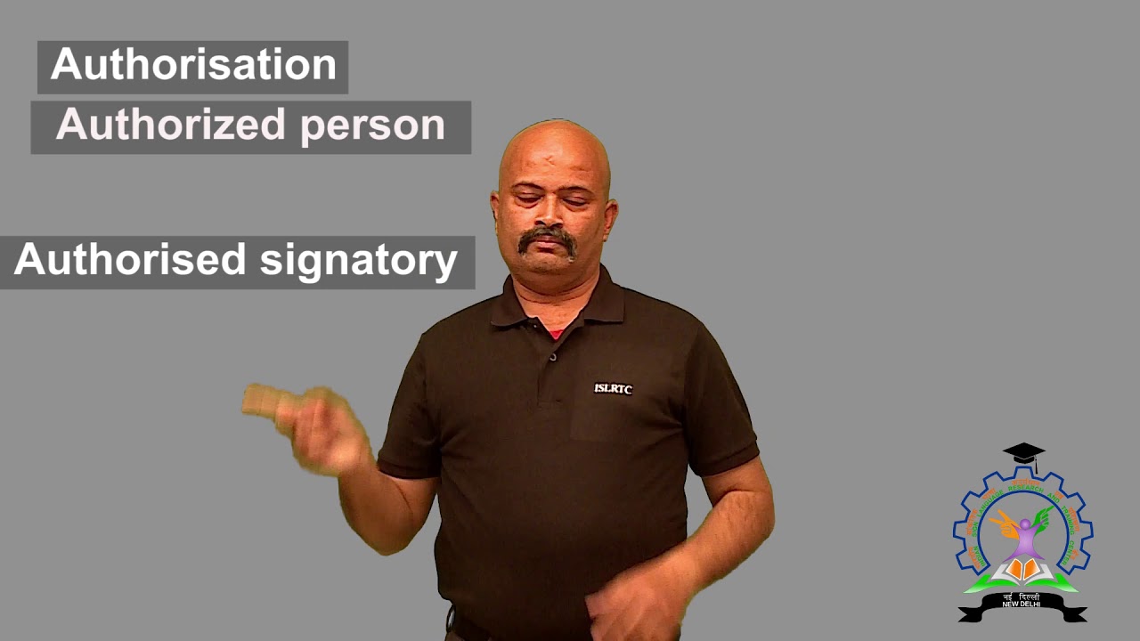 Authorization, authorized person, authorised signatory, Authorized user ...