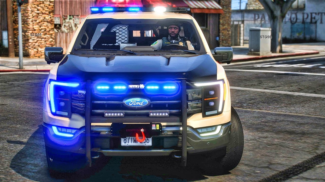 Playing GTA 5 As A POLICE OFFICER Park Ranger Patrol|| GTA 5 Mod| 4K ...