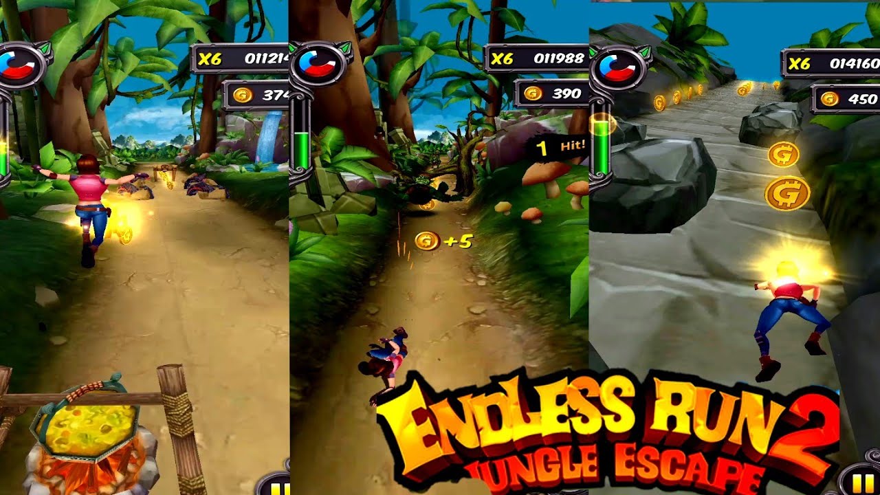 Endless run jungle escape 2 #androidgameplay - YouTube