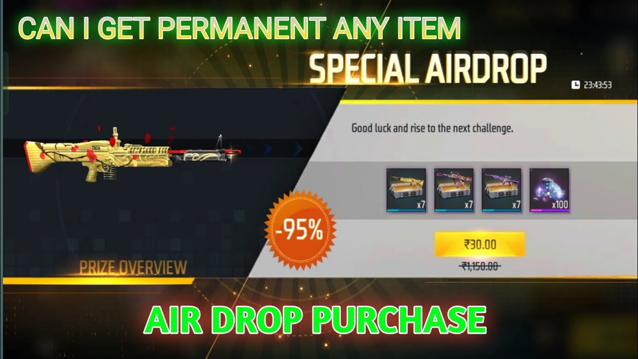 GARENA SENT ME A SPECIAL AIR DROP | LET'S PURCHASE THE AIR DROP AND ...