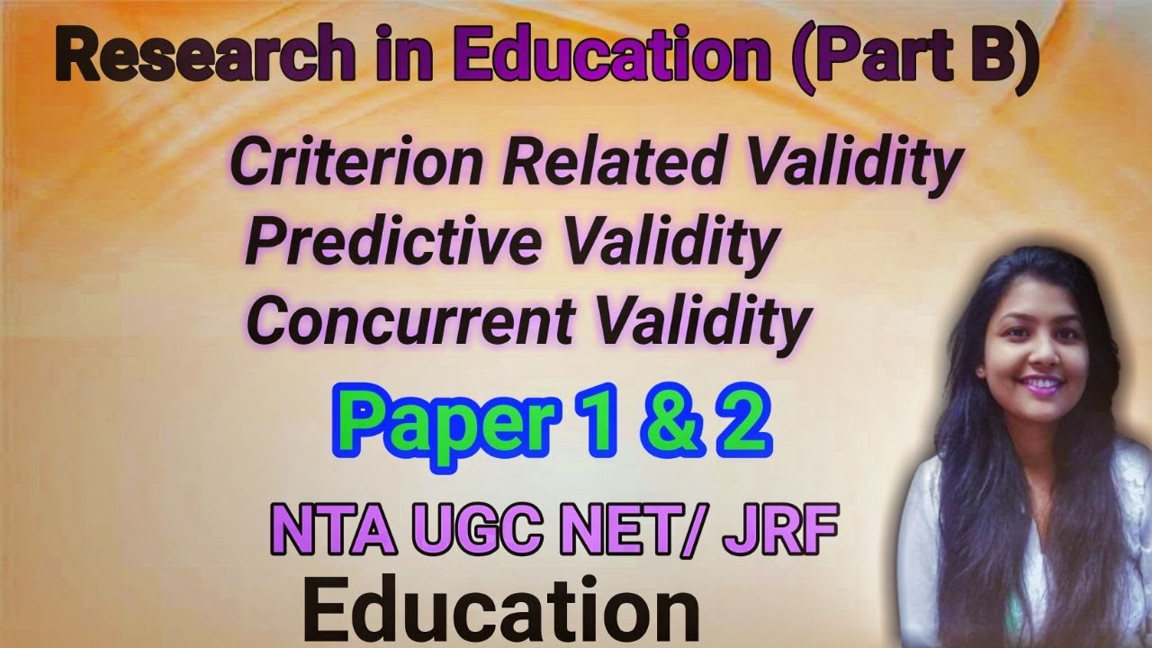 Predictive Validity Criterion Related Validity Concurrent Validity Predictive Validity Criterion Related Validity Concurrent Validity