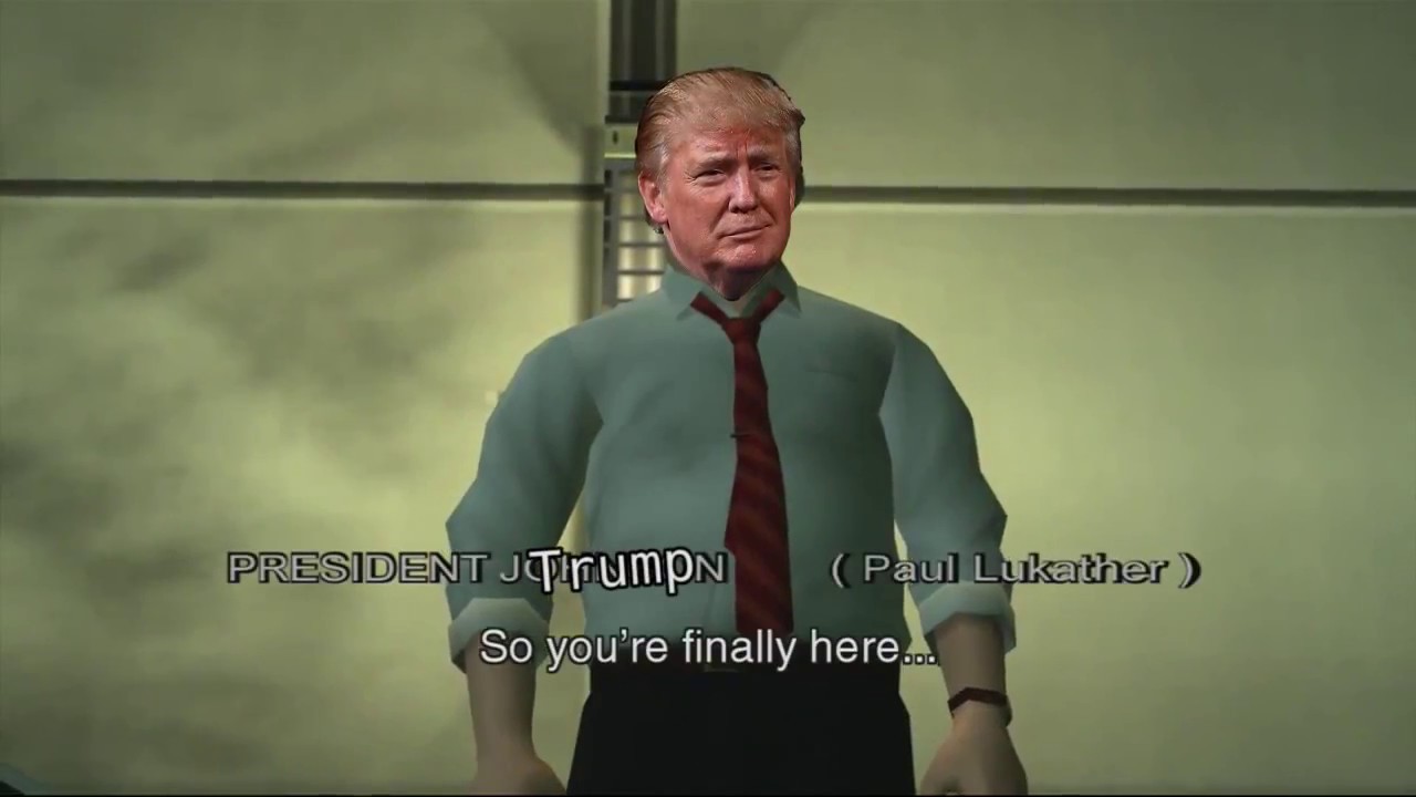 Trump as President Johnson? (Metal Gear Solid 2 Sons of Liberty) - YouTube