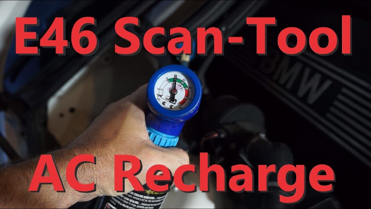 2004 BMW E46 AC Recharge Using Autel Scan-Tool - YouTube