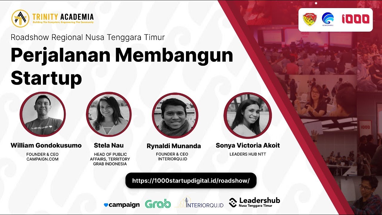 Perjalanan Membangun Startup - Roadshow 1000 Startup Digital NTT - YouTube