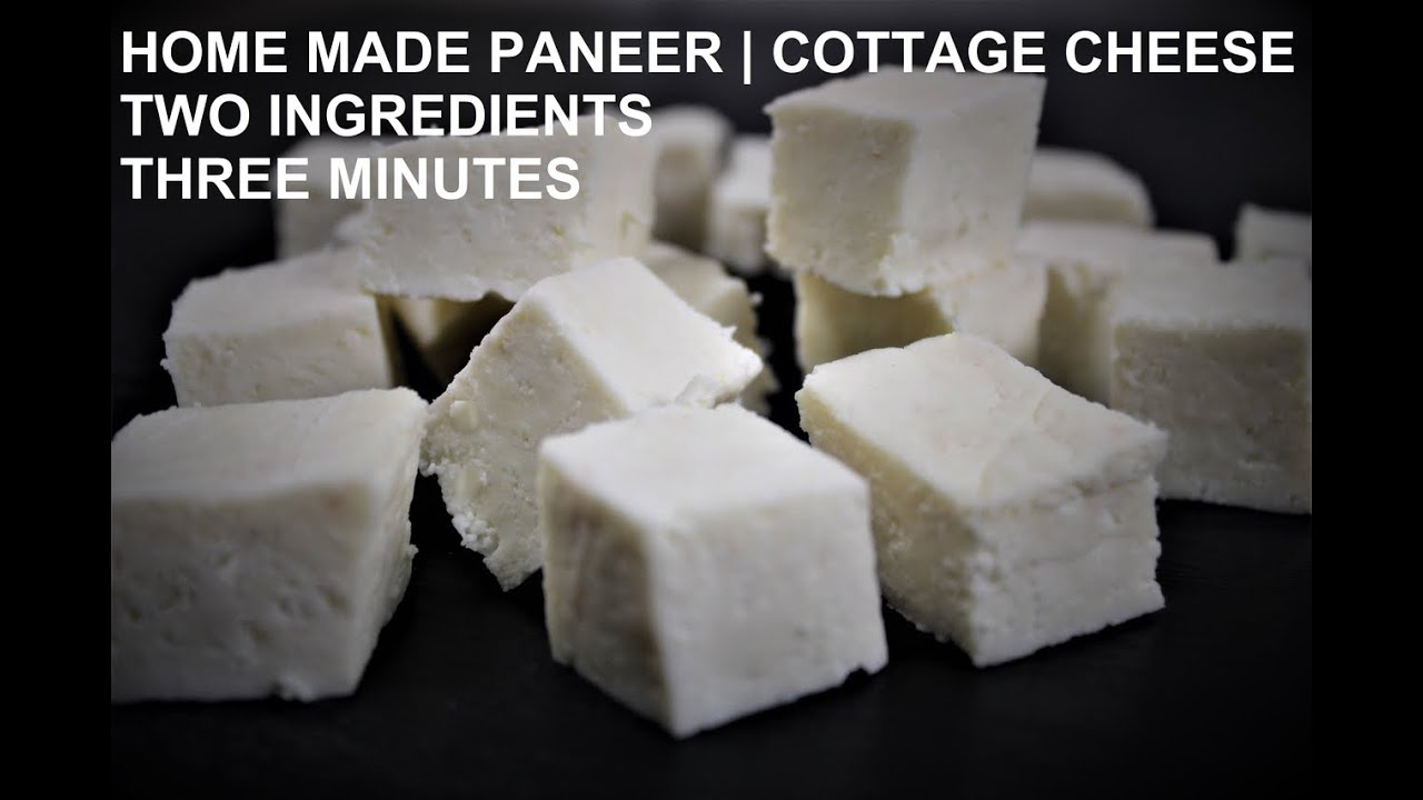 HOW TO MAKE PANEER AT HOME | HOMEMADE PANEER | COTTAGE CHEESE IN THREE ...