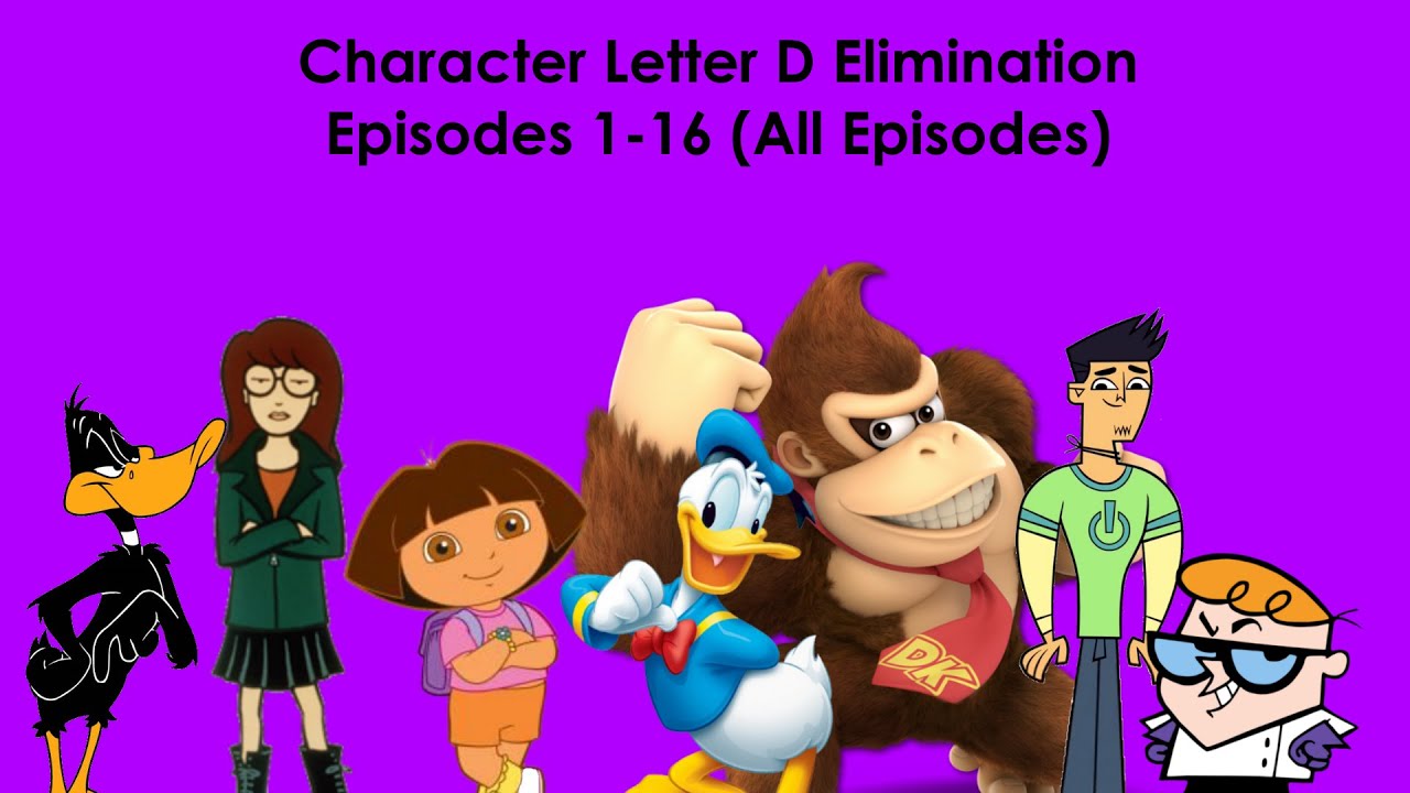 Character Alphabet Elimination - Season D (All Episodes) - YouTube