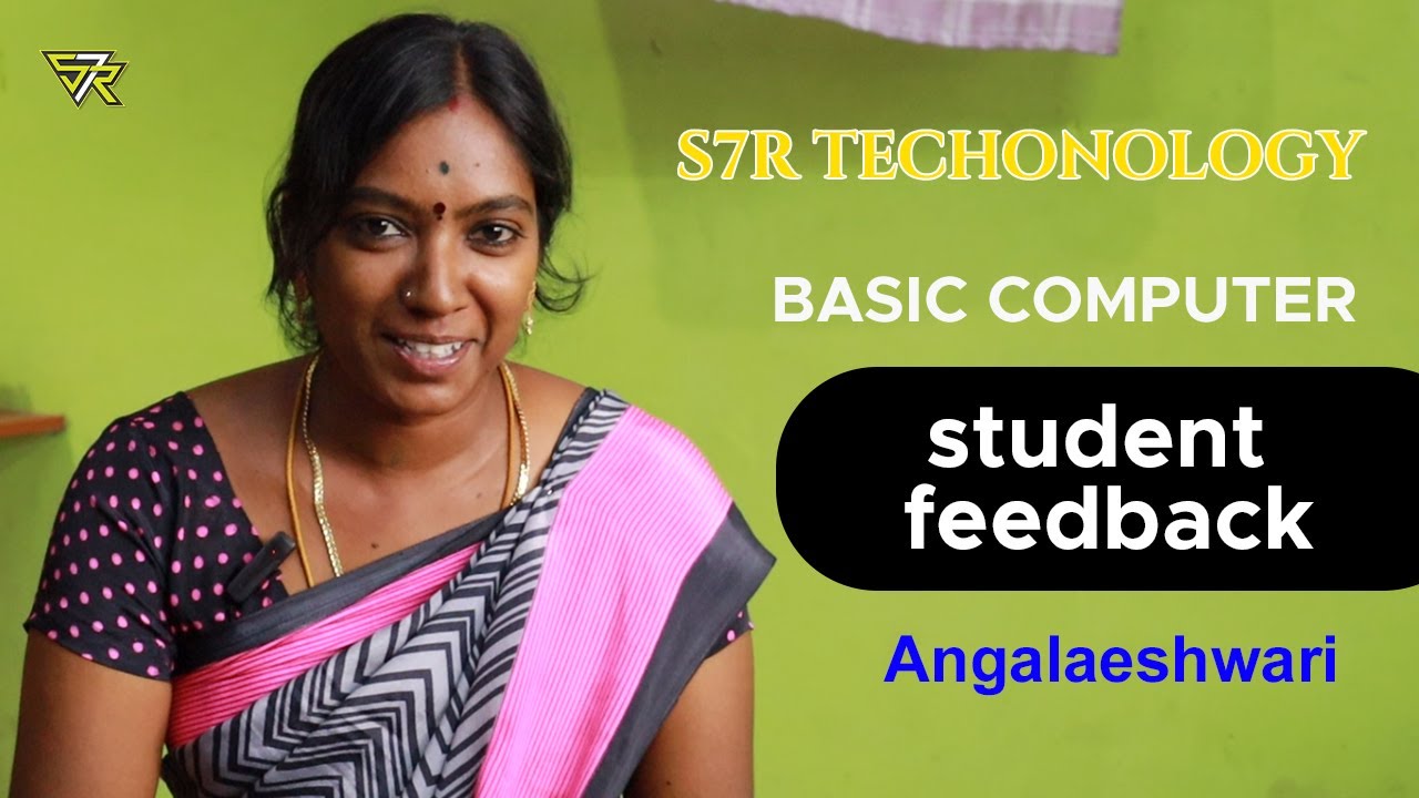 Basic Computer Class has done and here our student's feedback. Mrs.Angalaeshwari. - YouTube