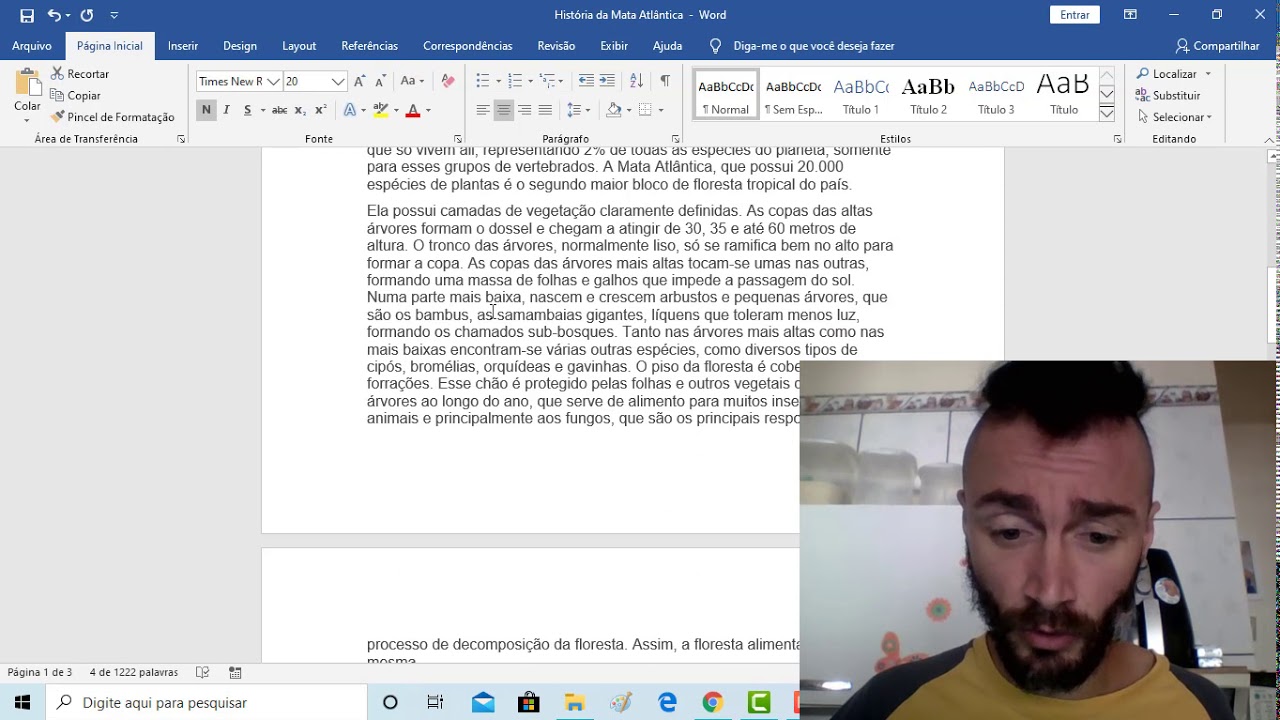 Word Texto Digitação e Formatação e Foto - YouTube