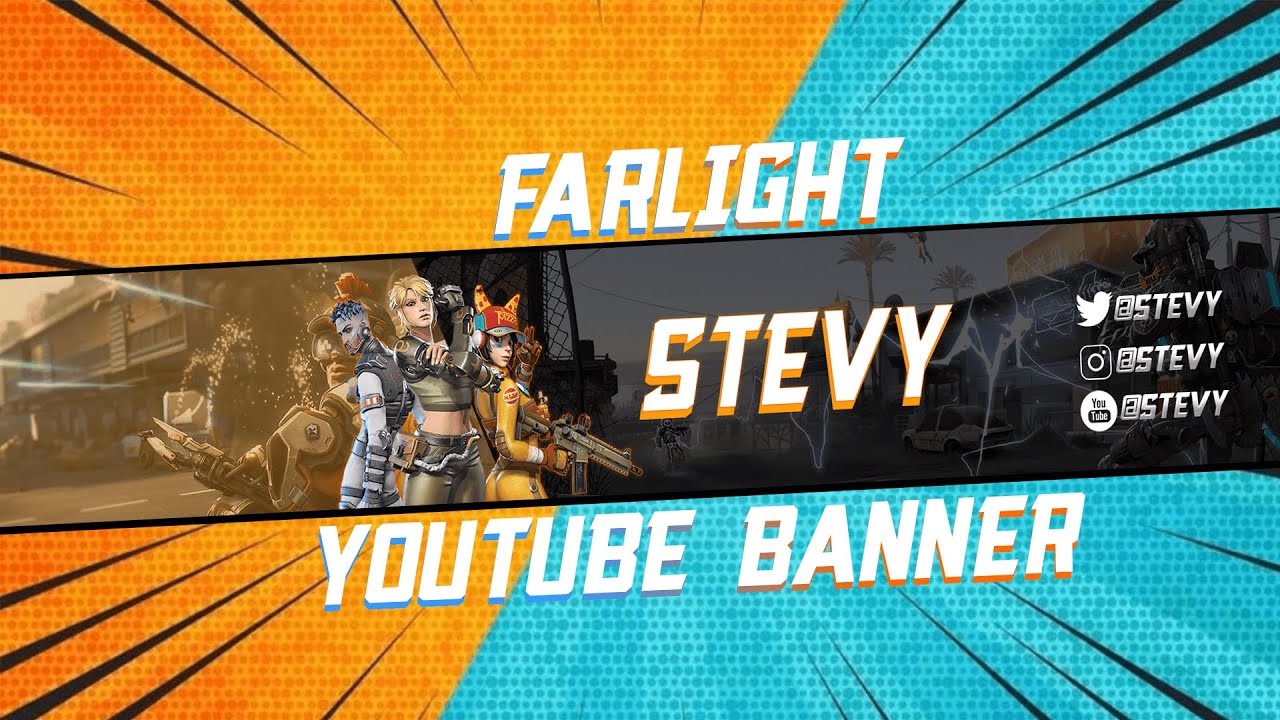 How to Make Farlight 84 Youtube Banner in Photoshop - YouTube