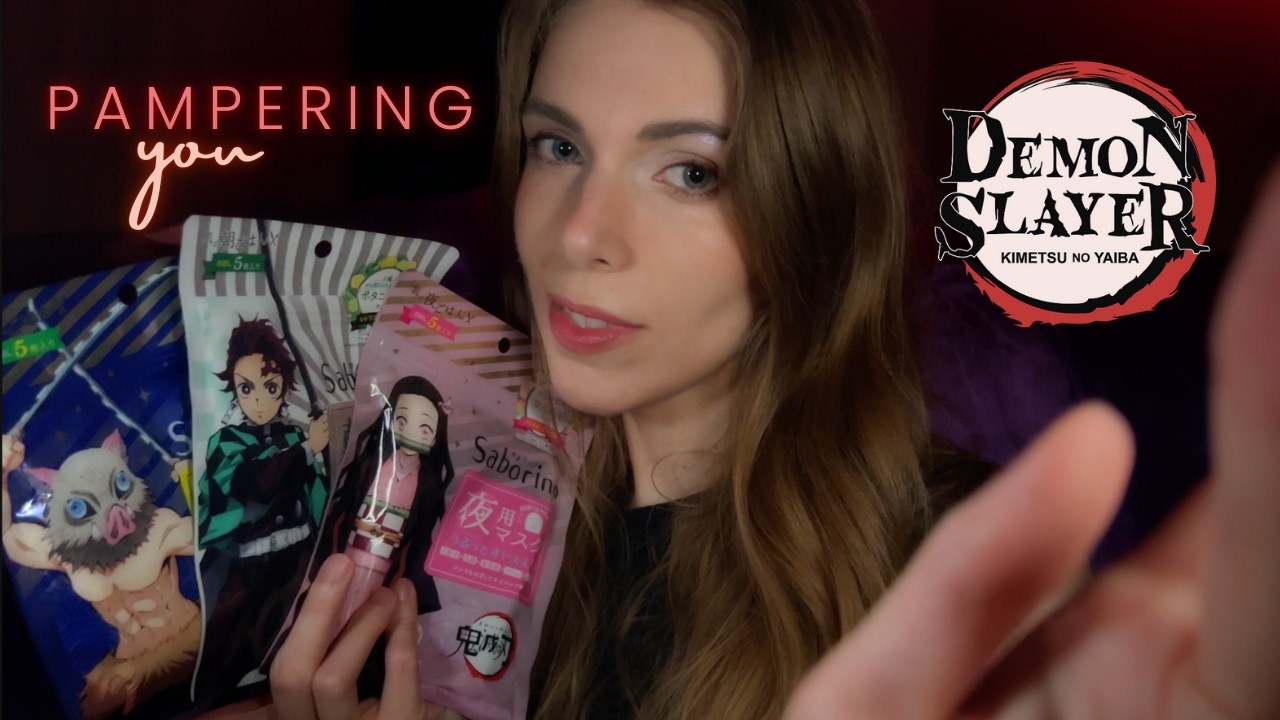 ASMR Personal Attention and Pampering You with Demon Slayer Skincare ...
