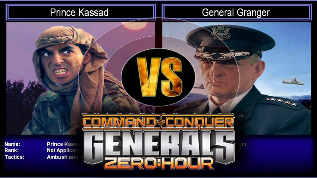Prince Kassad VS General Granger - C&C Generals: Zero Hour - YouTube